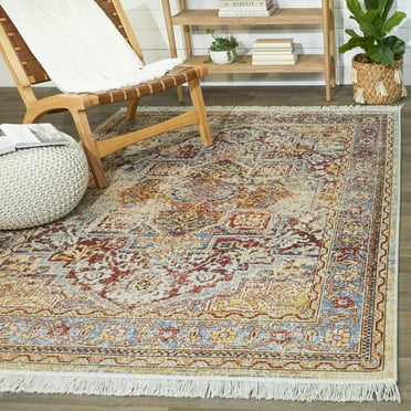 nuLOOM Paisley Verona Vintage Persian Area Rug, 6' 7" x 9', Brown ...