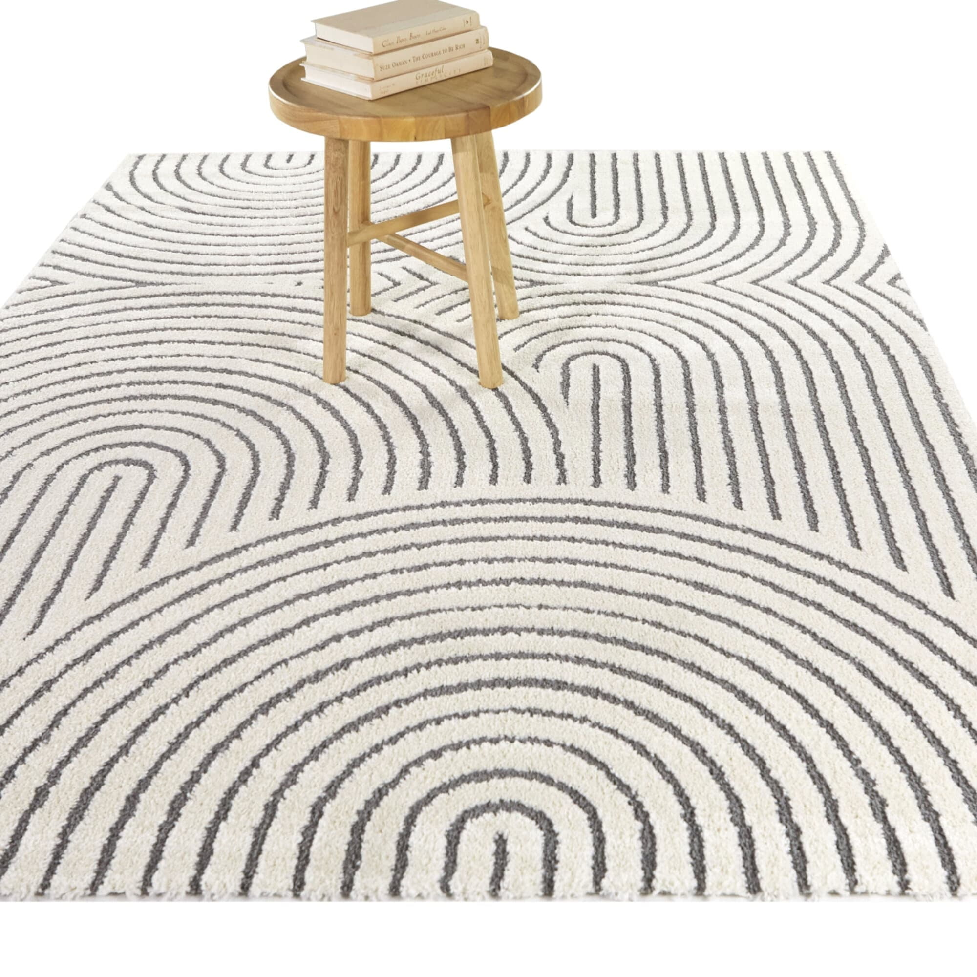 Balta Caserio Modern Arches Area Rug 5'3" x 7' - Cream/Grey - Walmart.com