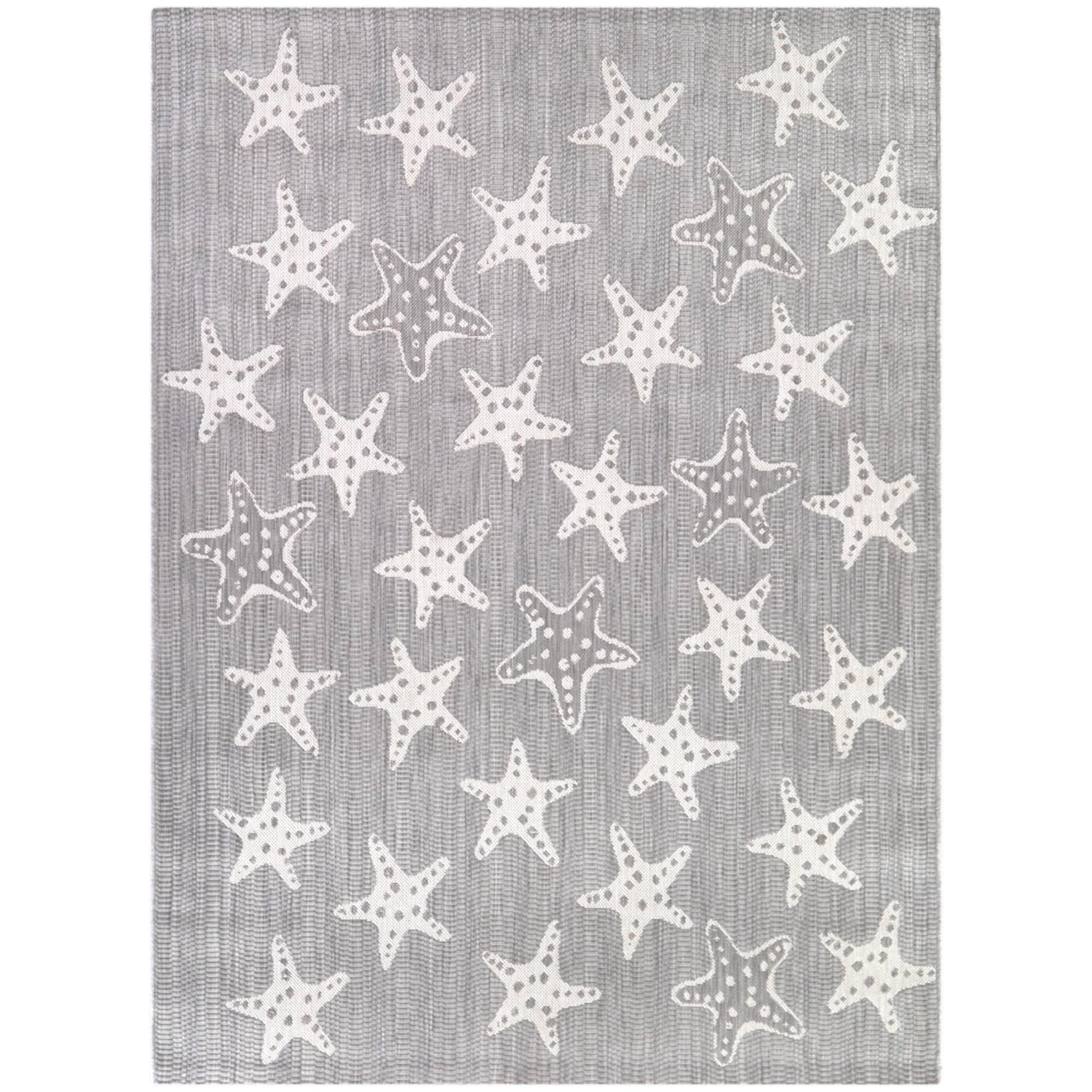 Balta Delmira Coastal Starfish Indoor/Outdoor Area Rug 5'3" x 7' - Grey ...