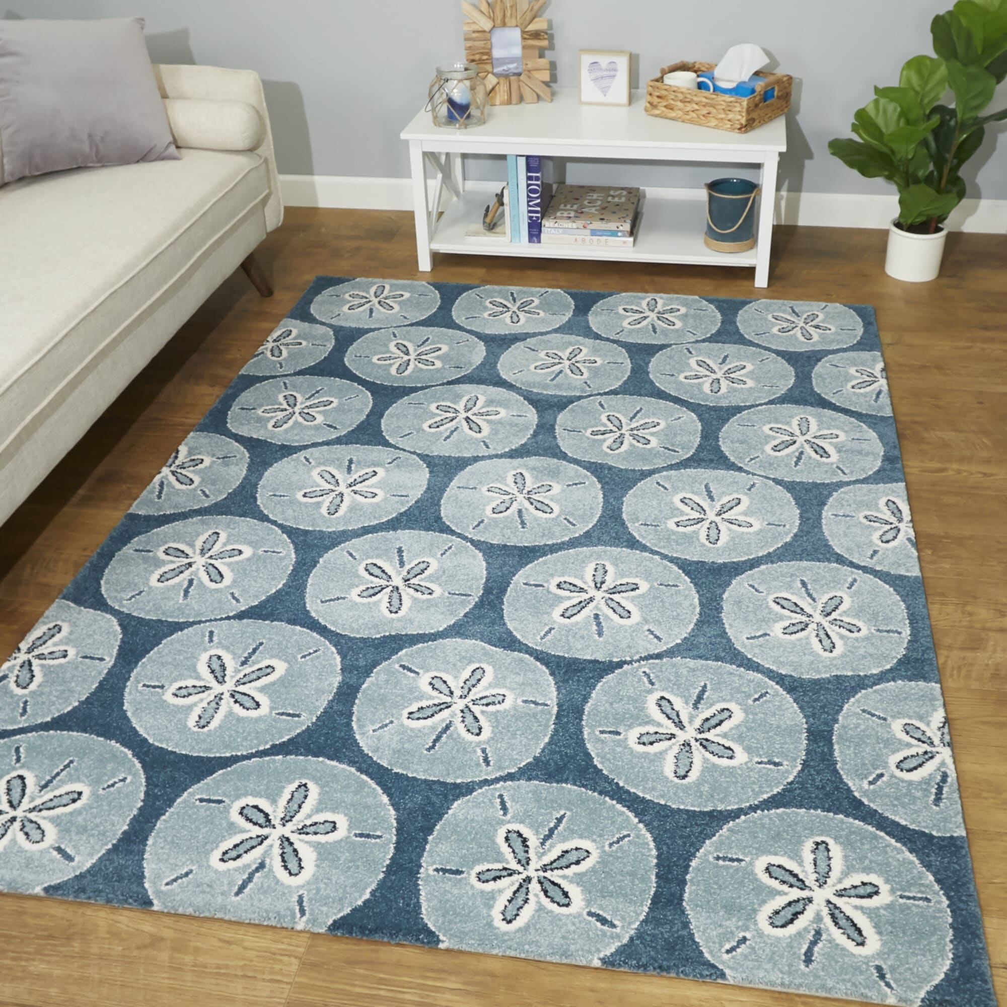 Balta Edwards Coastal Sand Dollar Area Rug 7'10" x 10' 8' x 10', 8 ...