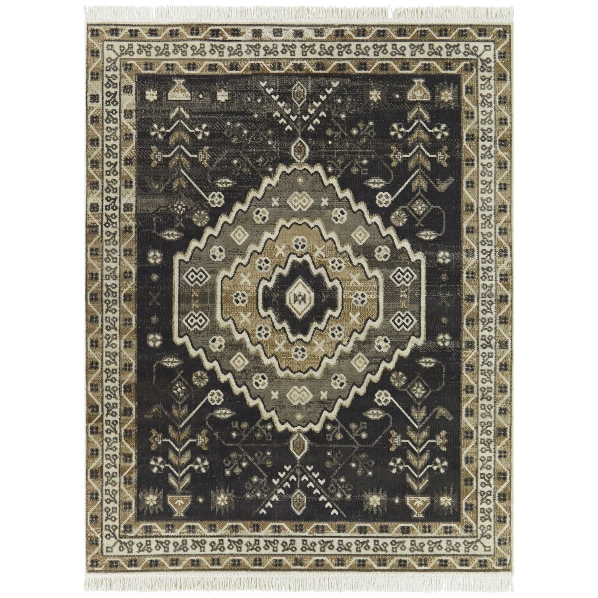 Balta Farrell Traditional Medallion Recycled Area Rug 5'3" x 7' 5' x 8 ...