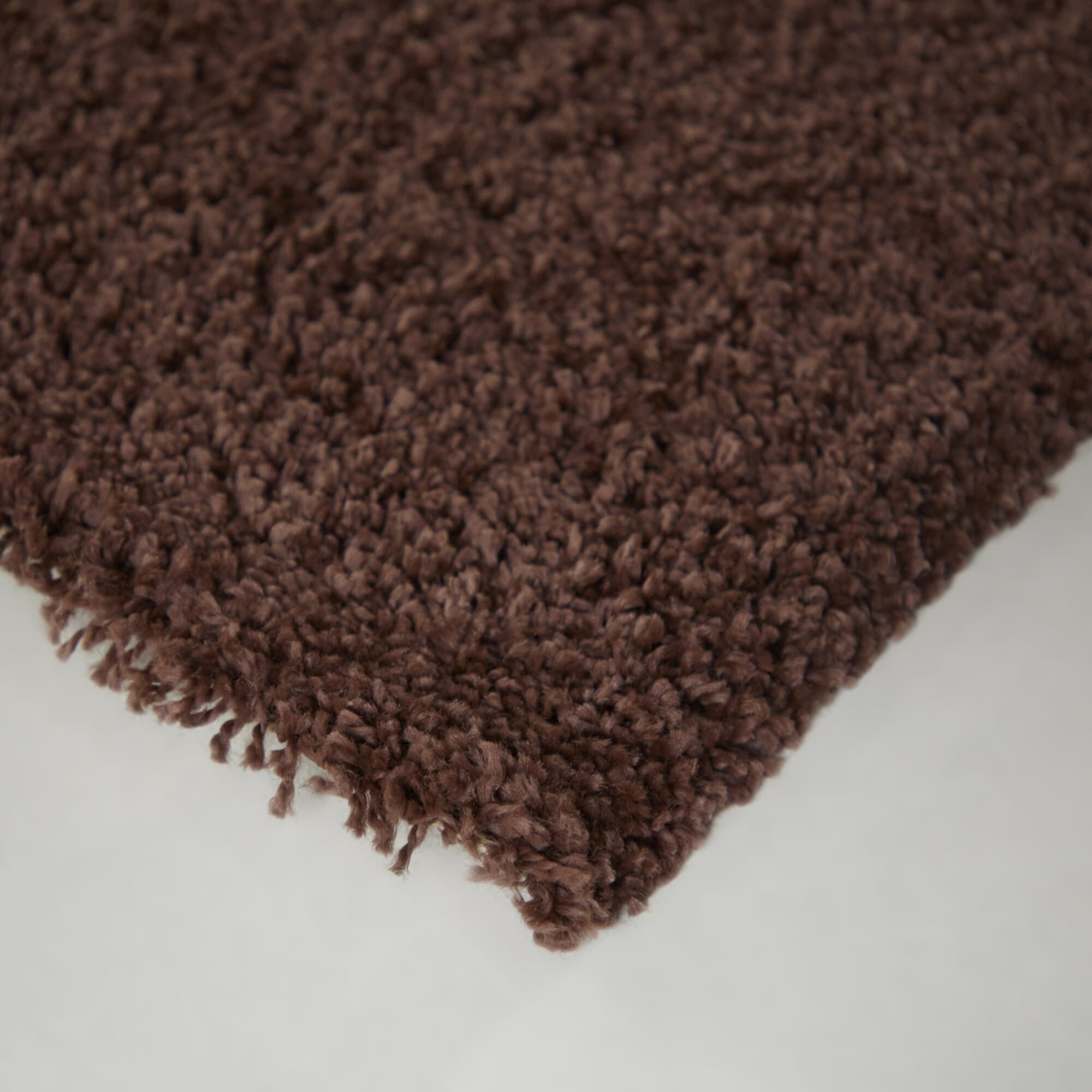 Balta Jordan Modern Color Block Shag Area Rug Burnt Orange 5'3" x 7' 5 ...