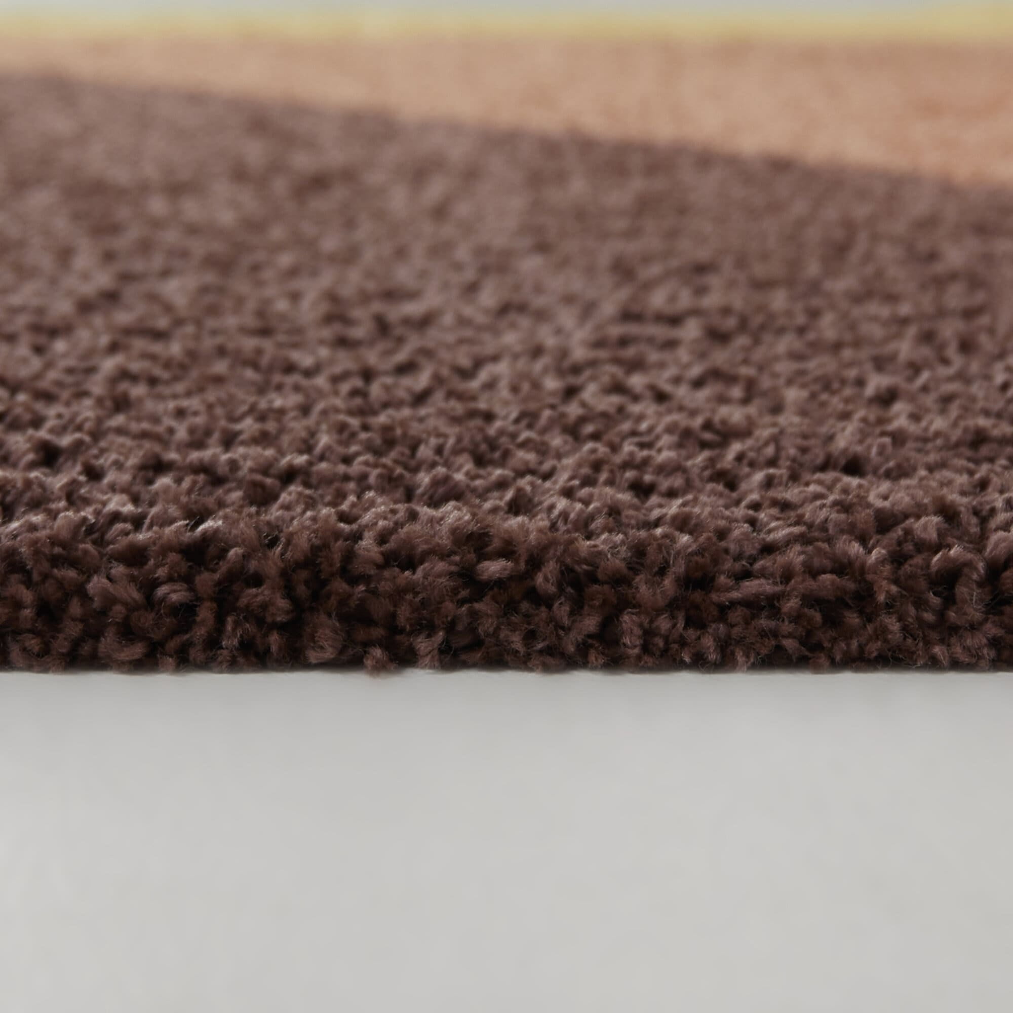 Balta Jordan Modern Color Block Shag Area Rug Burnt Orange 7'10" x 10 ...