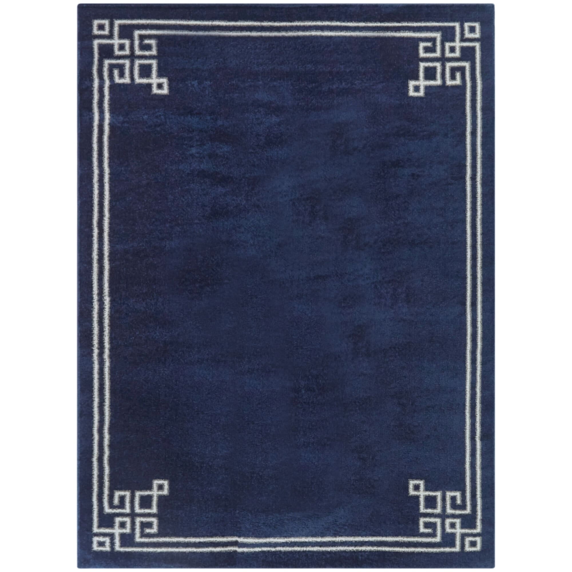 Balta Lemaire Geometric Border Area Rug 5'3" x 7' - Dark Blue - Walmart.com