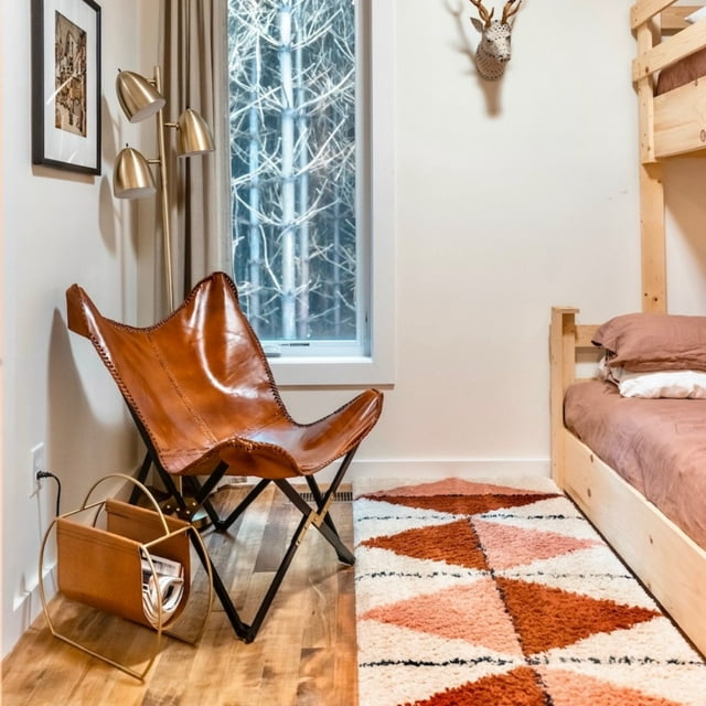 Balta Levine Modern Geometric Shag Area Rug Burnt Orange 7'10" x 10' 8 ...