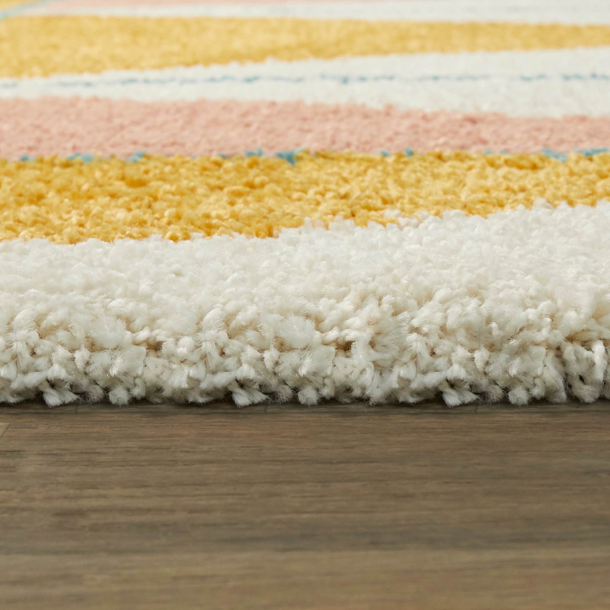 Balta Levine Modern Geometric Shag Area Rug Orange 7'10" x 10' 8' x 10 ...