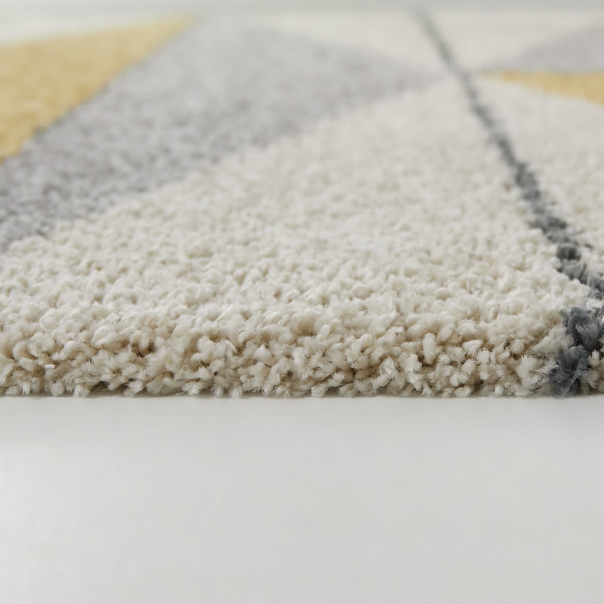 Balta Levine Modern Geometric Shag Area Rug Yellow 7'10" x 10' 8' x 10 ...