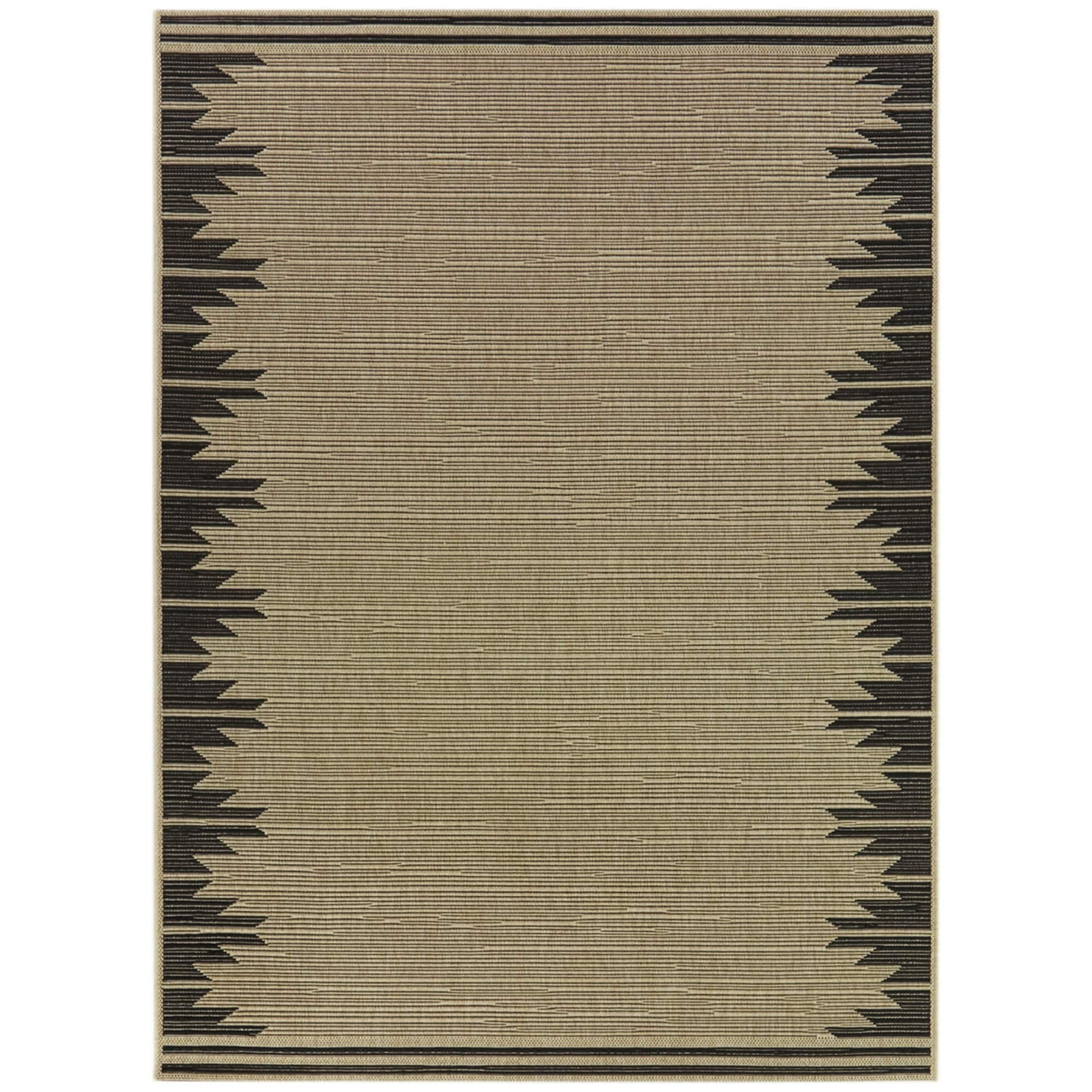Balta Merieme Art Deco Border Modern Indoor/ Outdoor Area Rug Brown ...