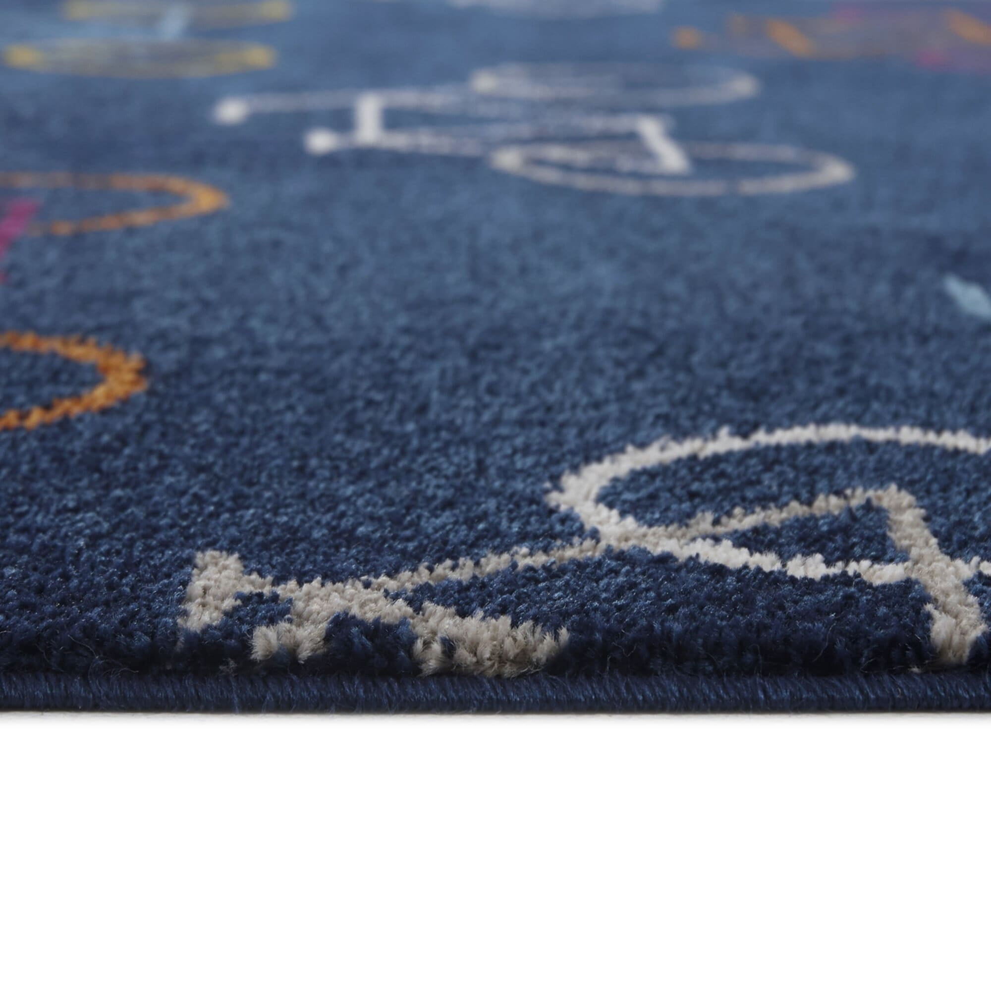 Balta Mod-Tod Look Mom No Hands Kids Bicycle Area Rug 4'4" x 6' - Navy ...