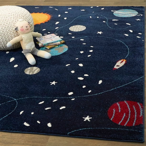 Balta Mod-Tod Space Explorer Kids Area Rug 7'10" x 10' 8' x 10 ...