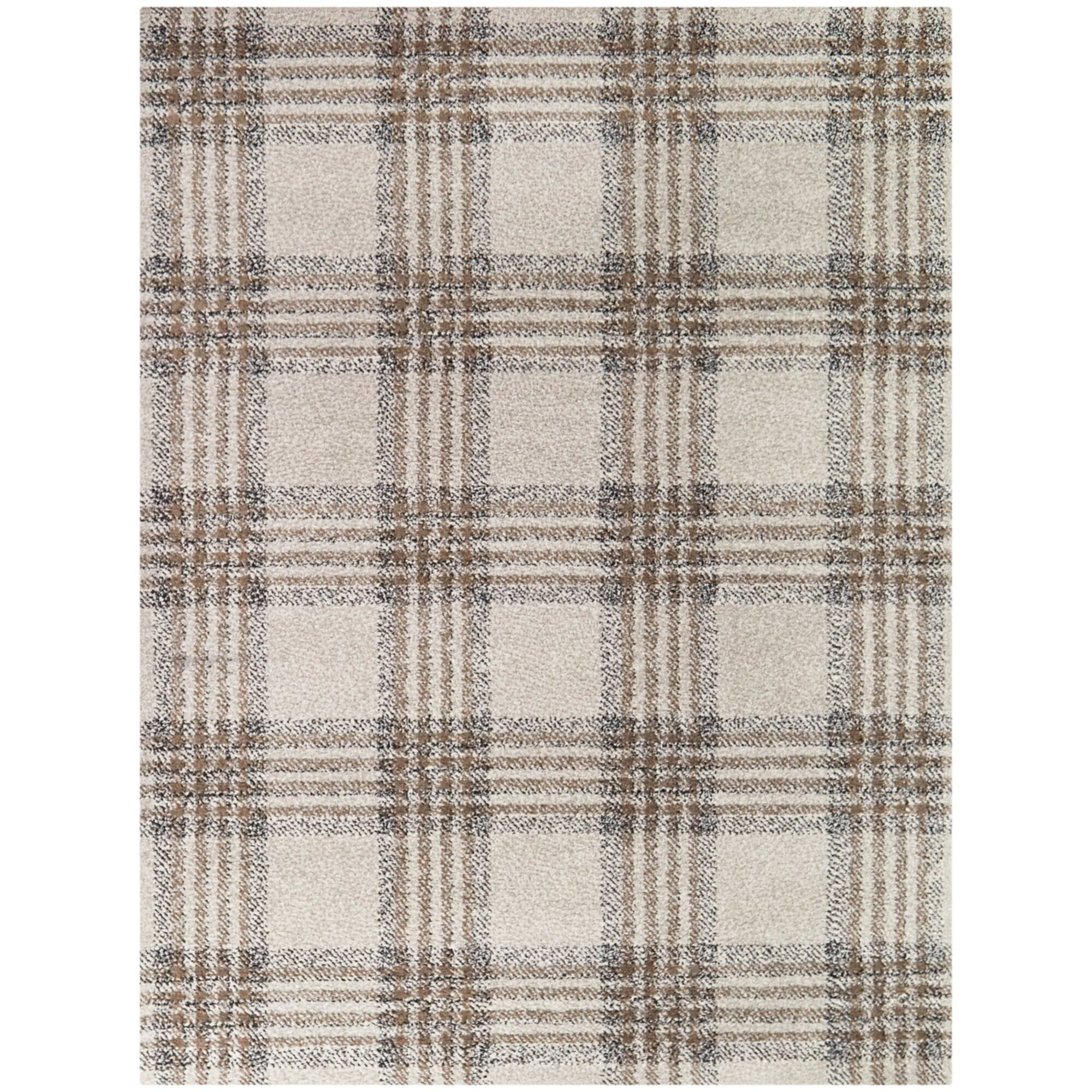 Balta Monte Classic Plaid Area Rug 5'3" x 7' - Brown - Walmart.com