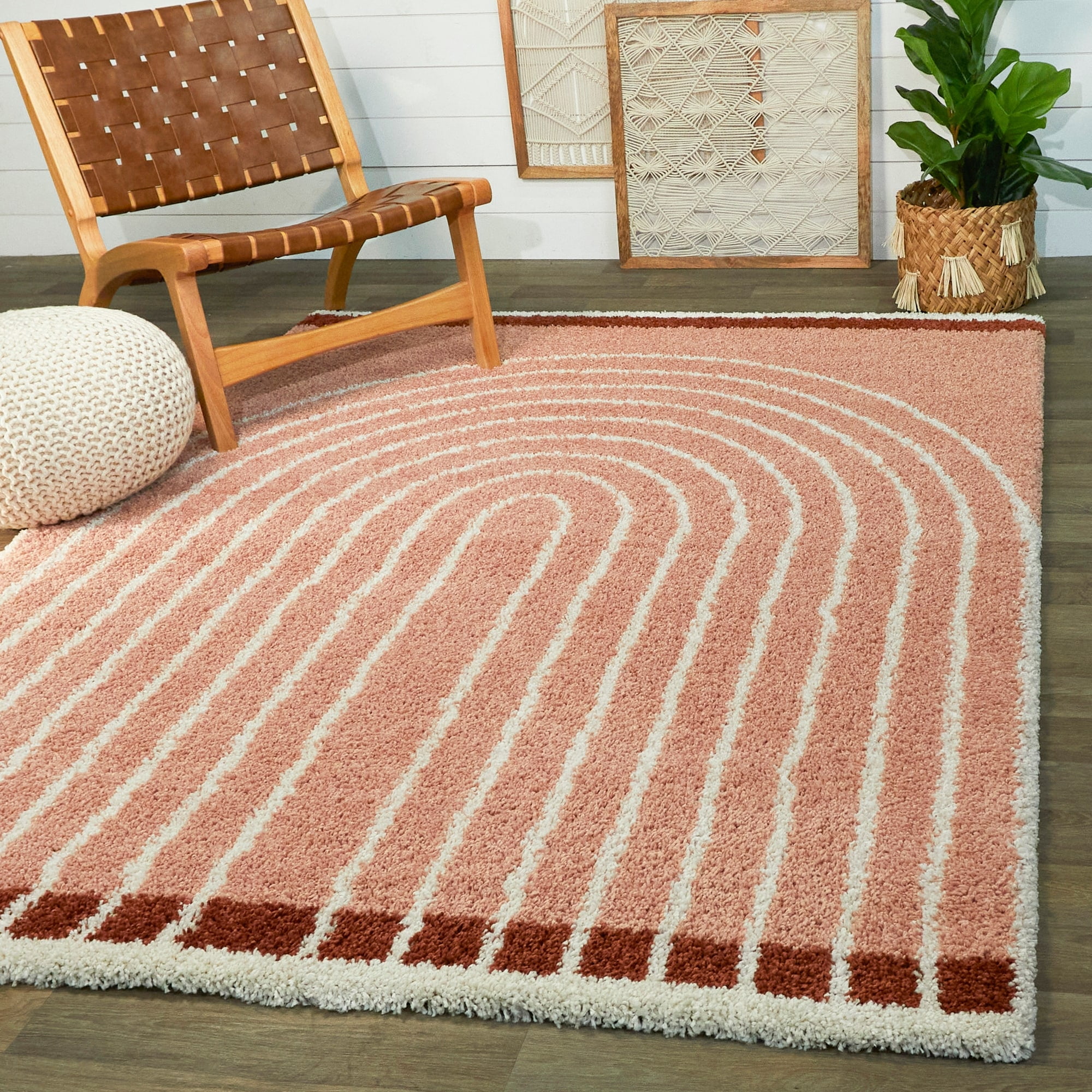 Oaklynn Contemporary Shag Area Rug - Walmart.com