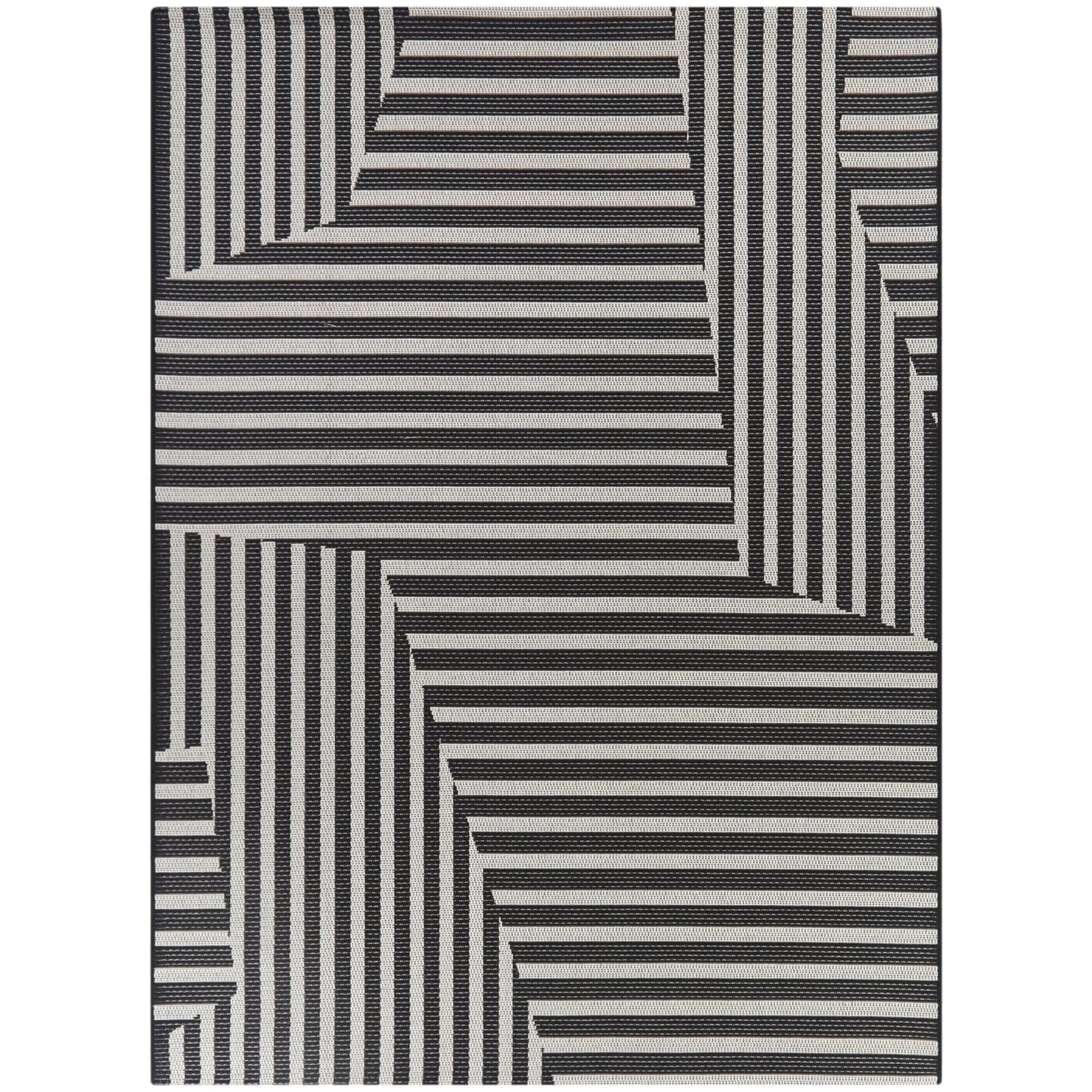 Balta Pessoa Modern Striped Indoor/Outdoor Area Rug 7'10" x 10 ...