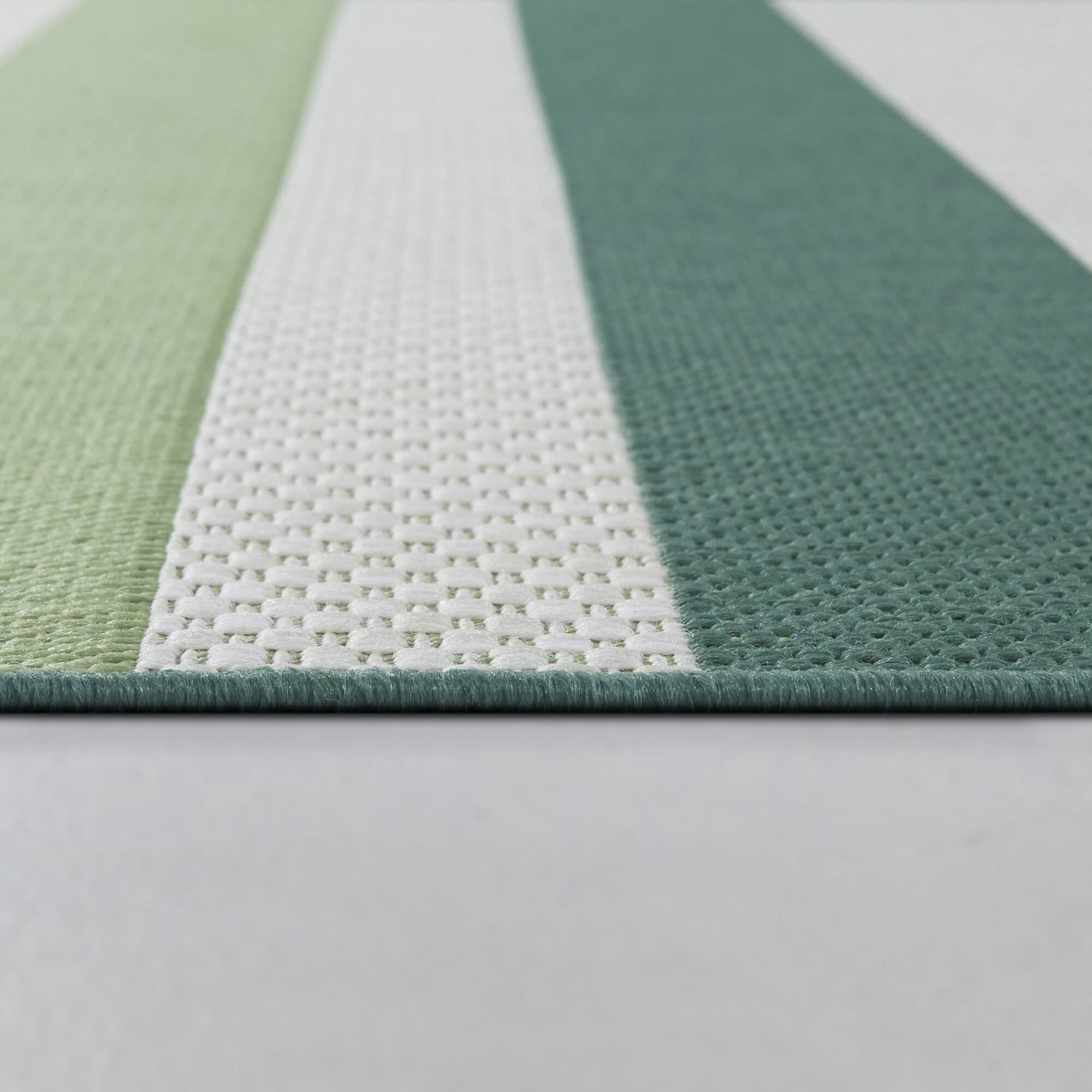 Balta Sandor Modern Striped Indoor/Outdoor Area Rug 7'10" x 10' - Green ...