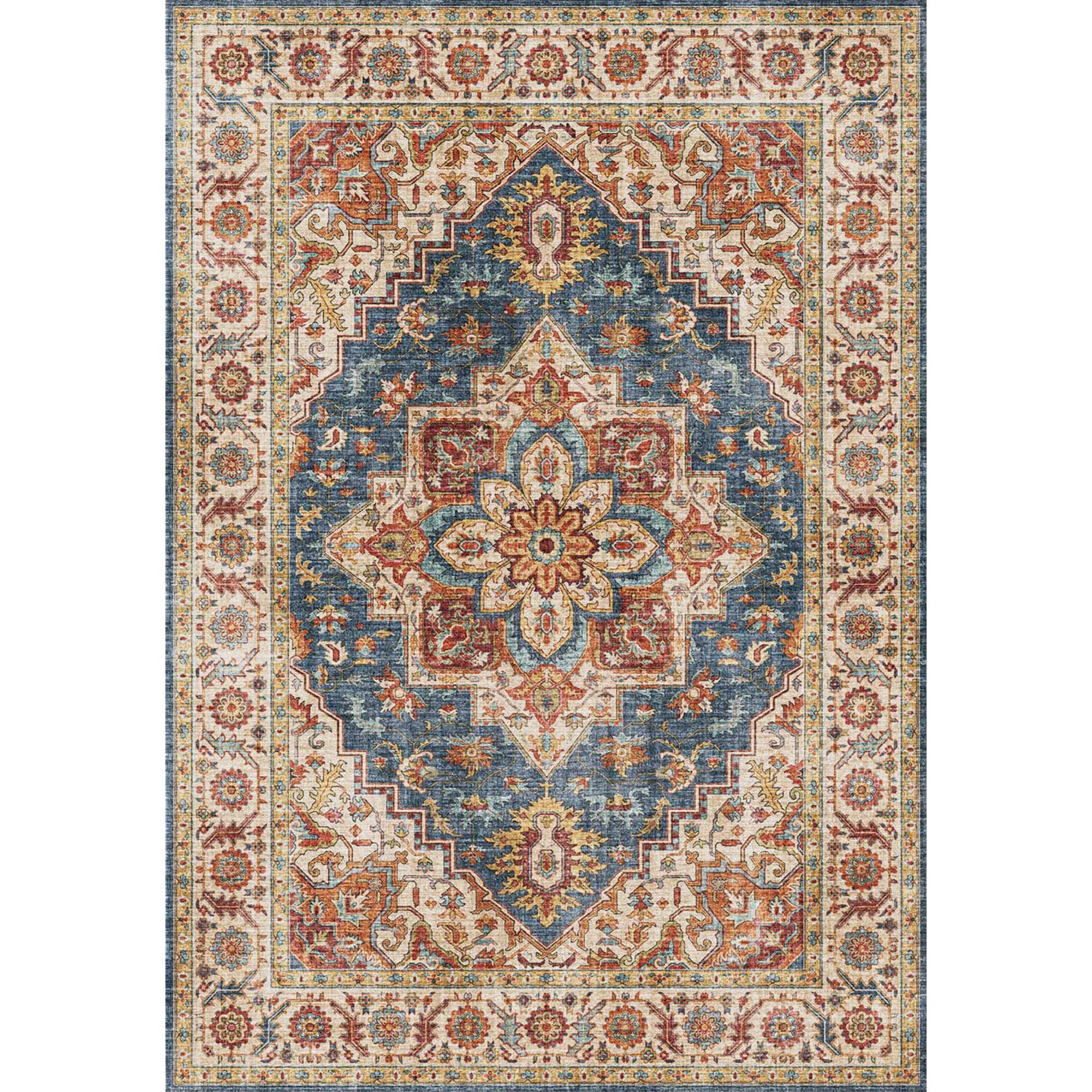 Balta Sevim Traditional Area Rug Off-White 5' x 8' 5' x 8' Indoor ...