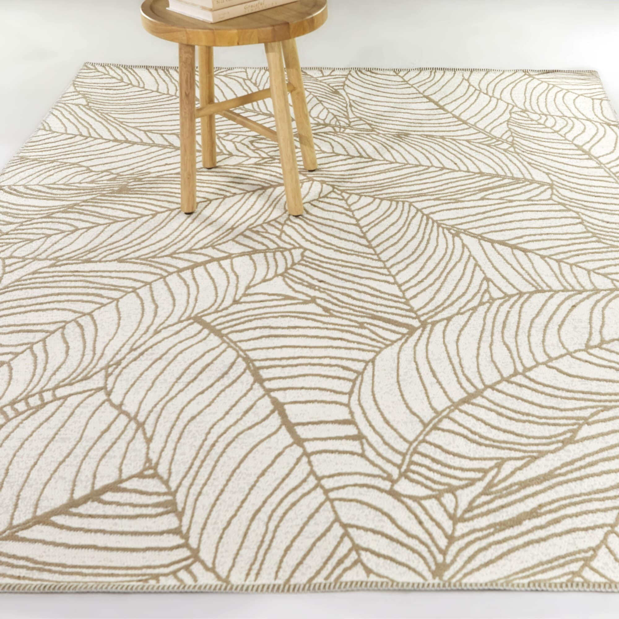 Sonia Tropical Leaf Area Rug - Walmart.com