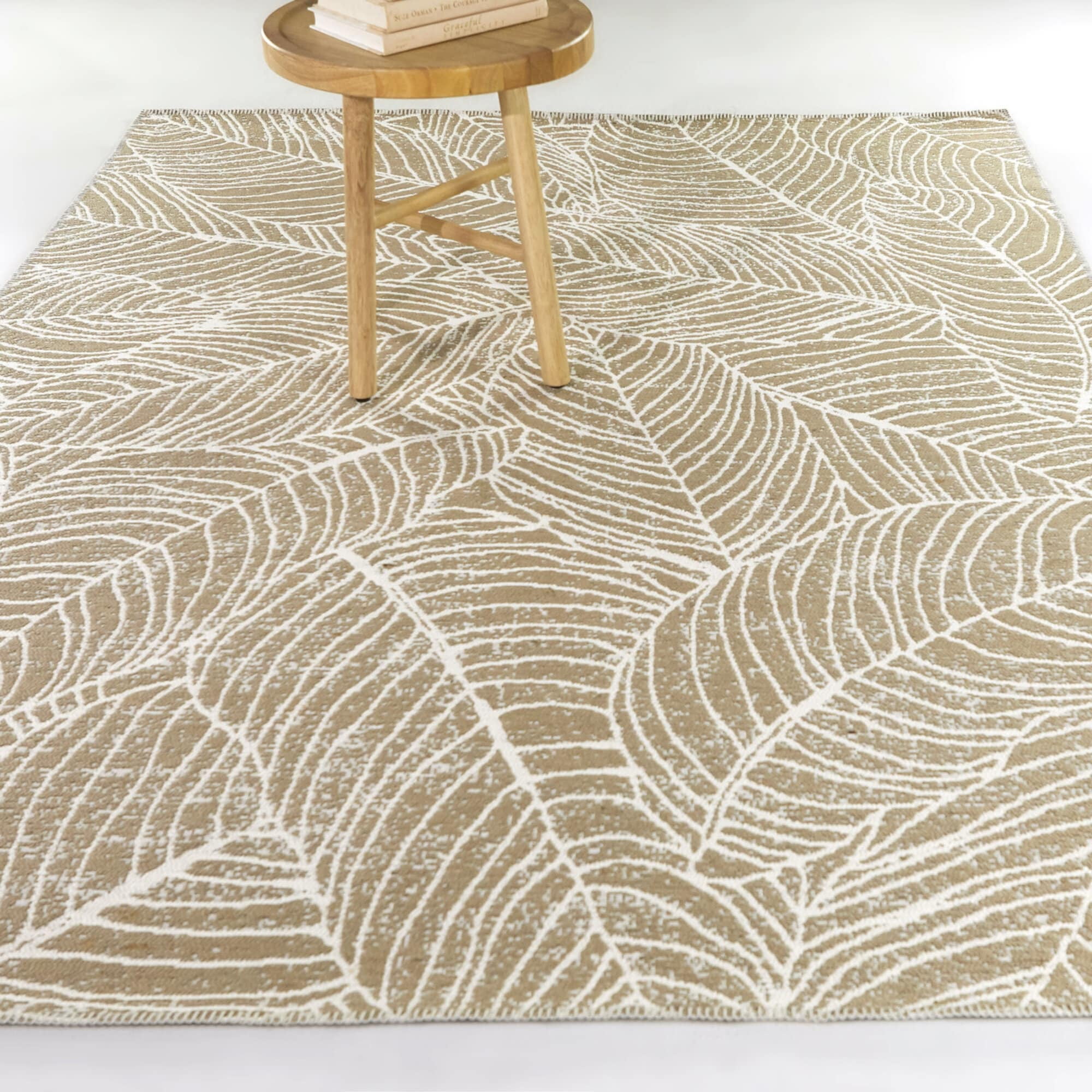 Sonia Tropical Leaf Area Rug - Walmart.com