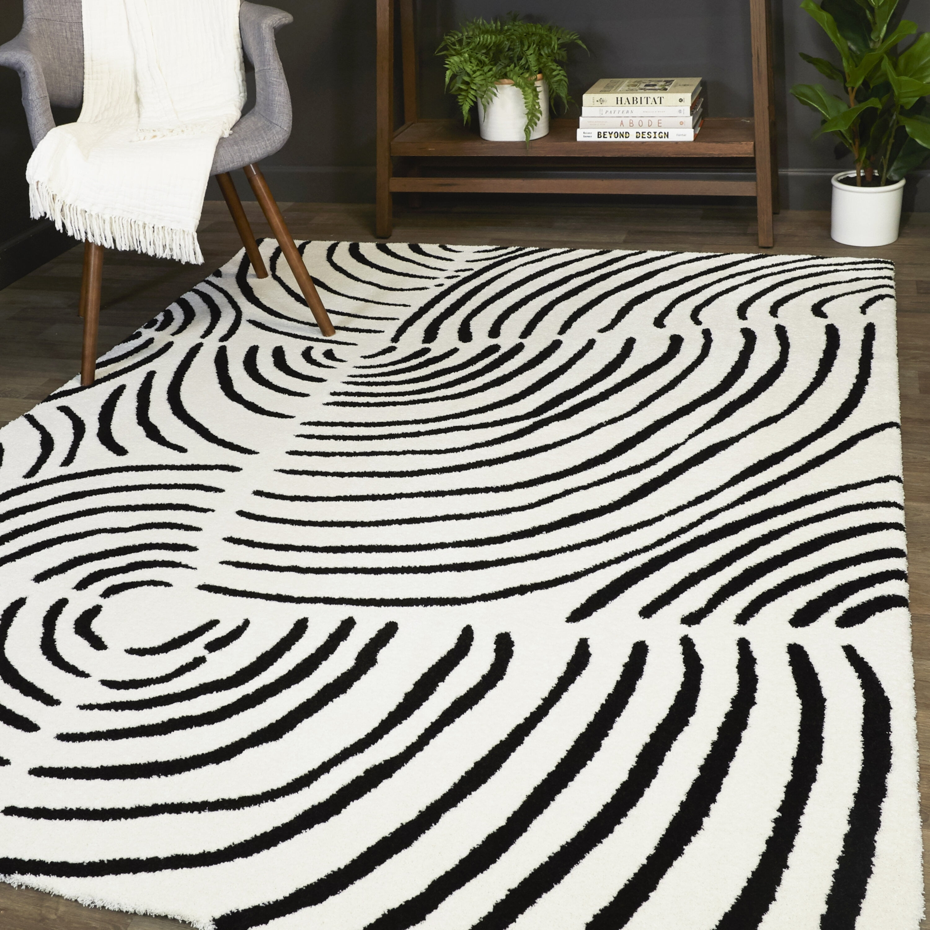 Teresa Modern Abstract Area Rug - Walmart.com