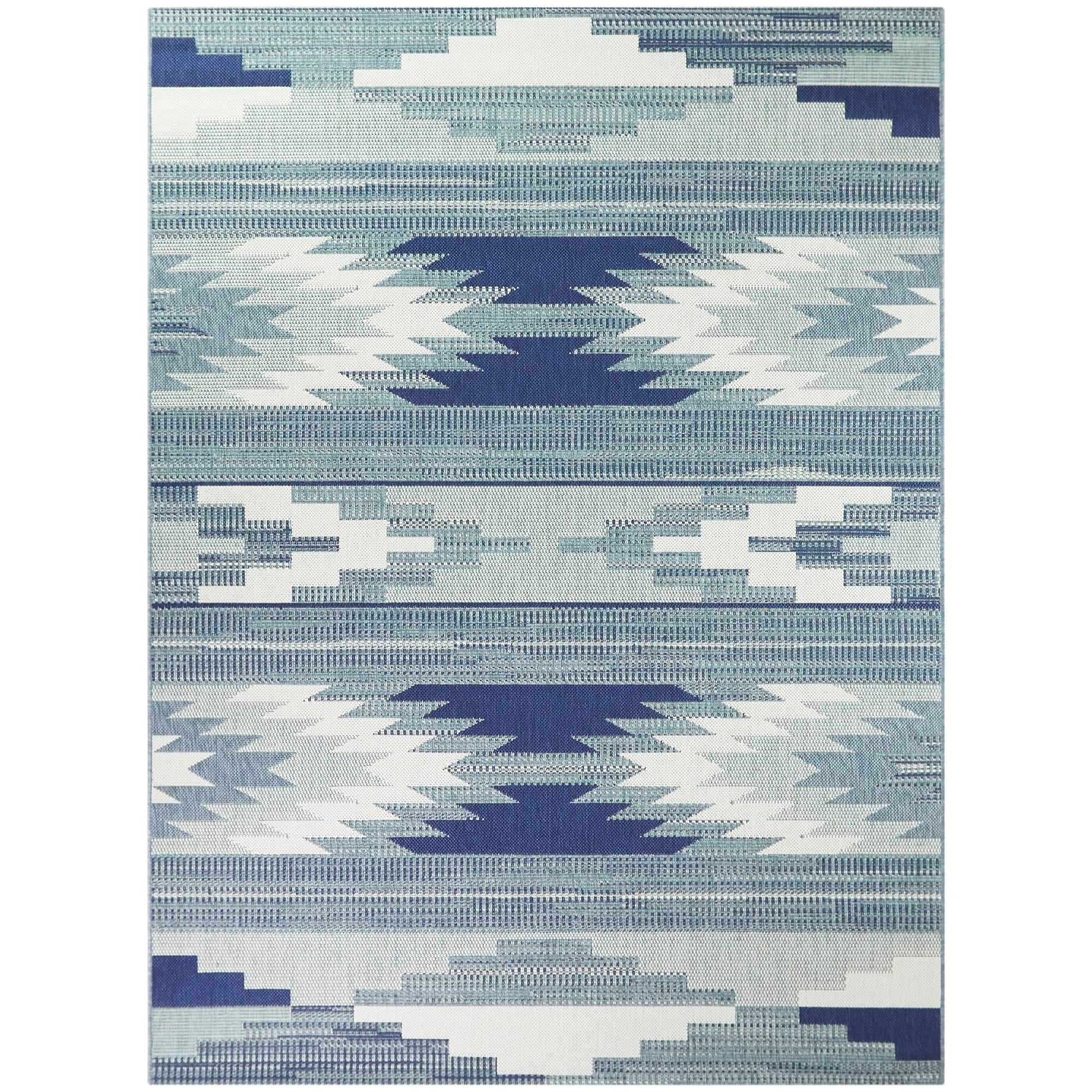 Balta US, Inc Adan Diamond Indoor/Outdoor Area Rug Teal 7'10" x 10' 8 ...