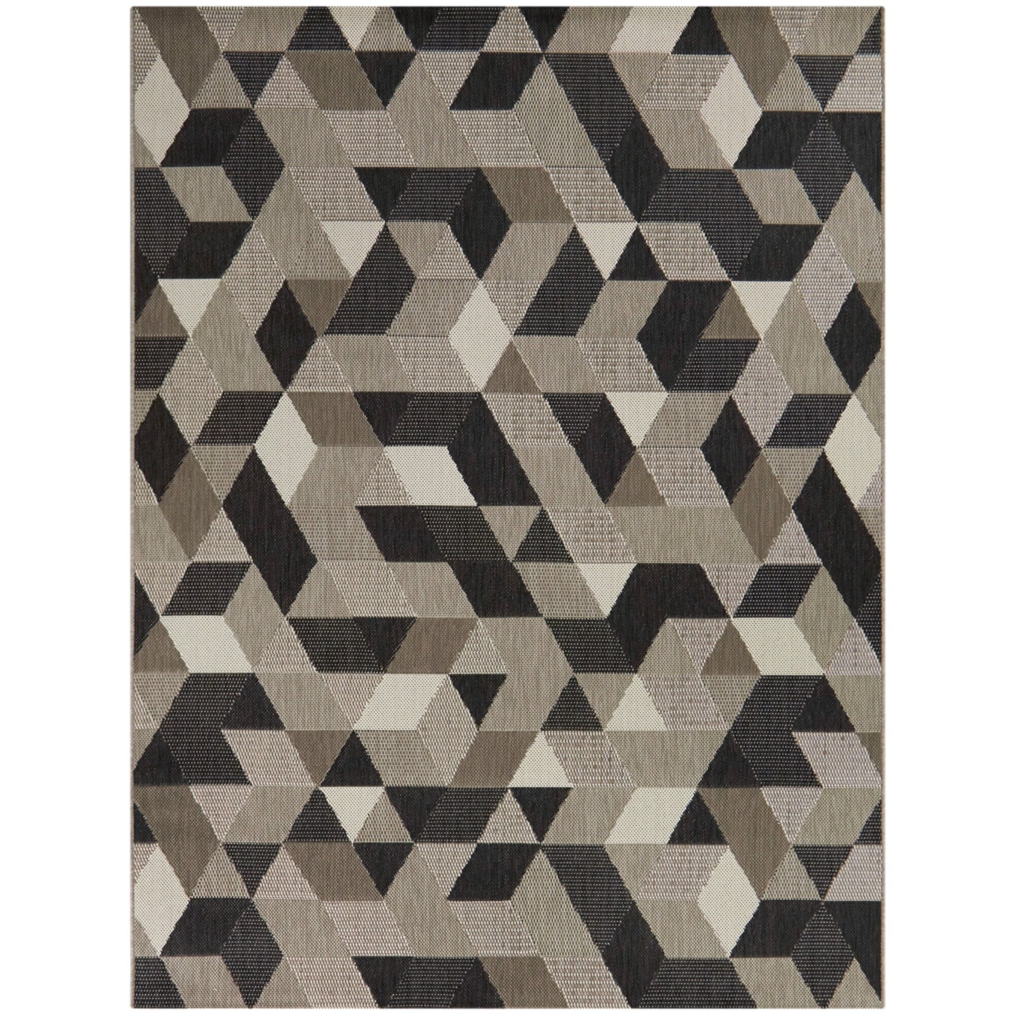 Balta US, Inc Felix Geometric Indoor/Outdoor Area Rug Brown 5'3" x 7' 5 ...