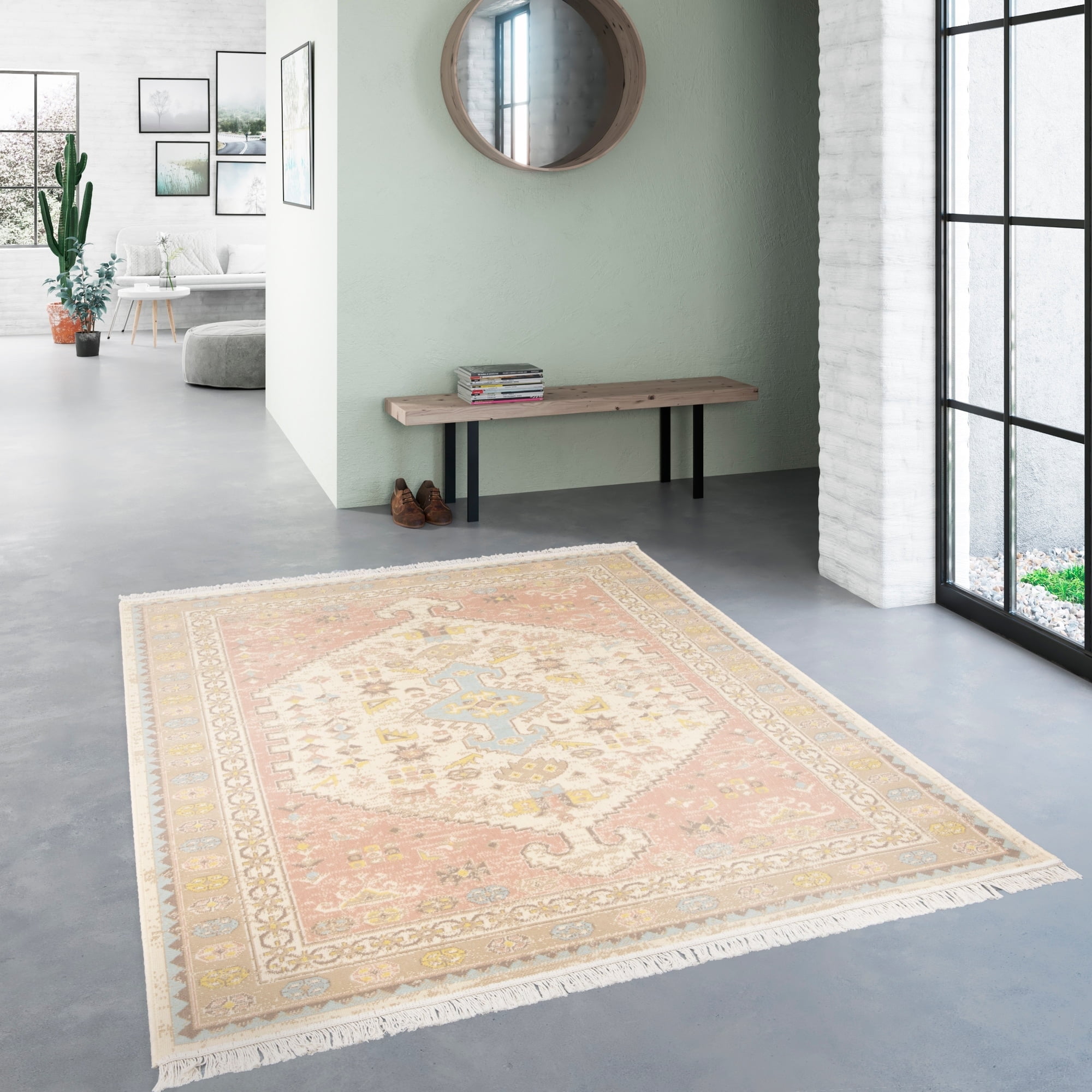 Balta Windsor Traditional Distressed Recycled Area Rug Multicolor 5'3 ...