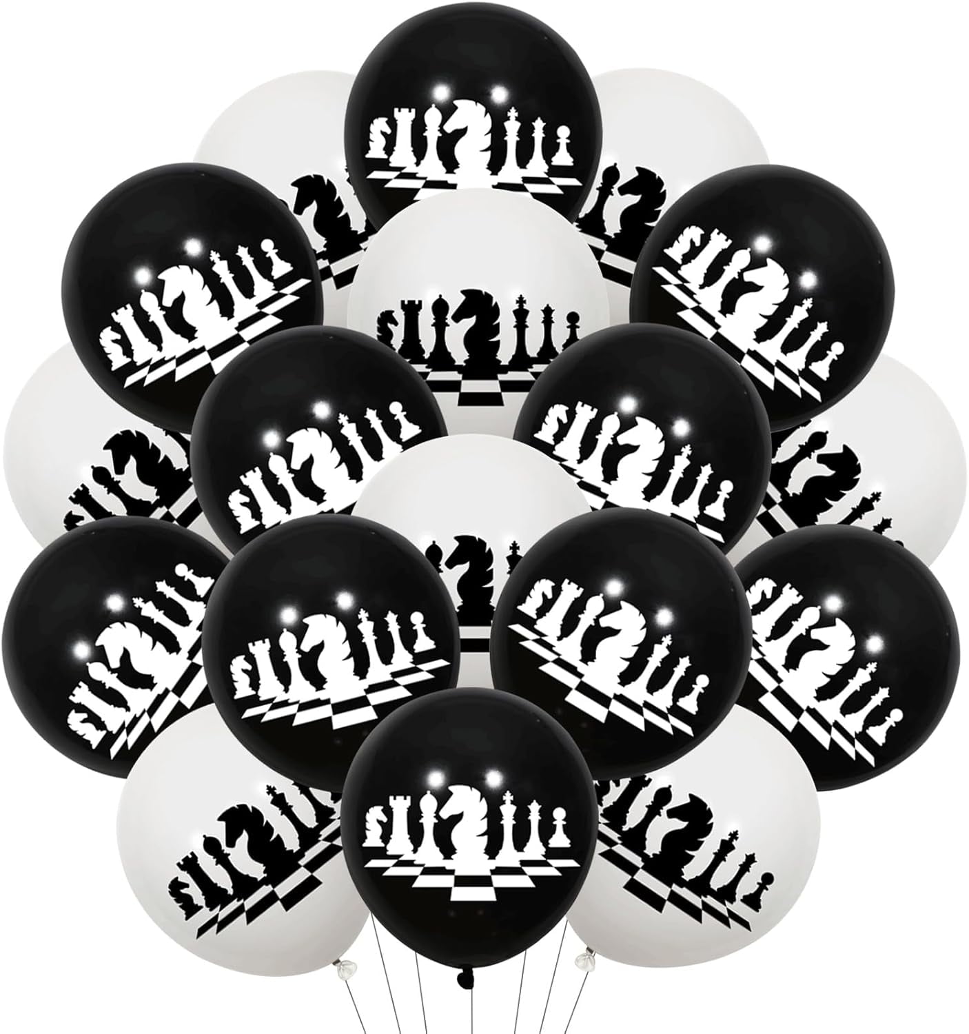 Balterever Chess Birthday Decorations 50PCS Board Game Chess Birthday ...