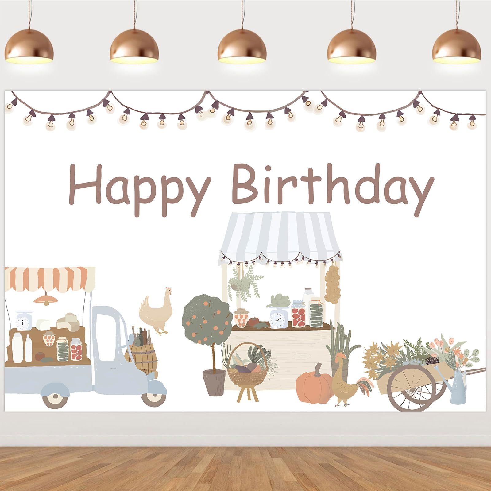 Balterever Farmers Market Birthday Decorations Vegetable Farmer ...