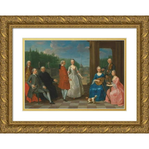 Balthasar Beschey 14x11 Gold Ornate Wood Frame and Double Matted Museum ...