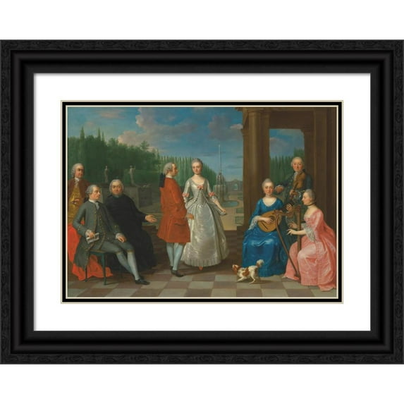 Balthasar Beschey 18x14 Black Ornate Wood Framed Double Matted Museum ...