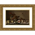 Balthasar van der Ast 14x11 Gold Ornate Wood Frame and Double Matted ...
