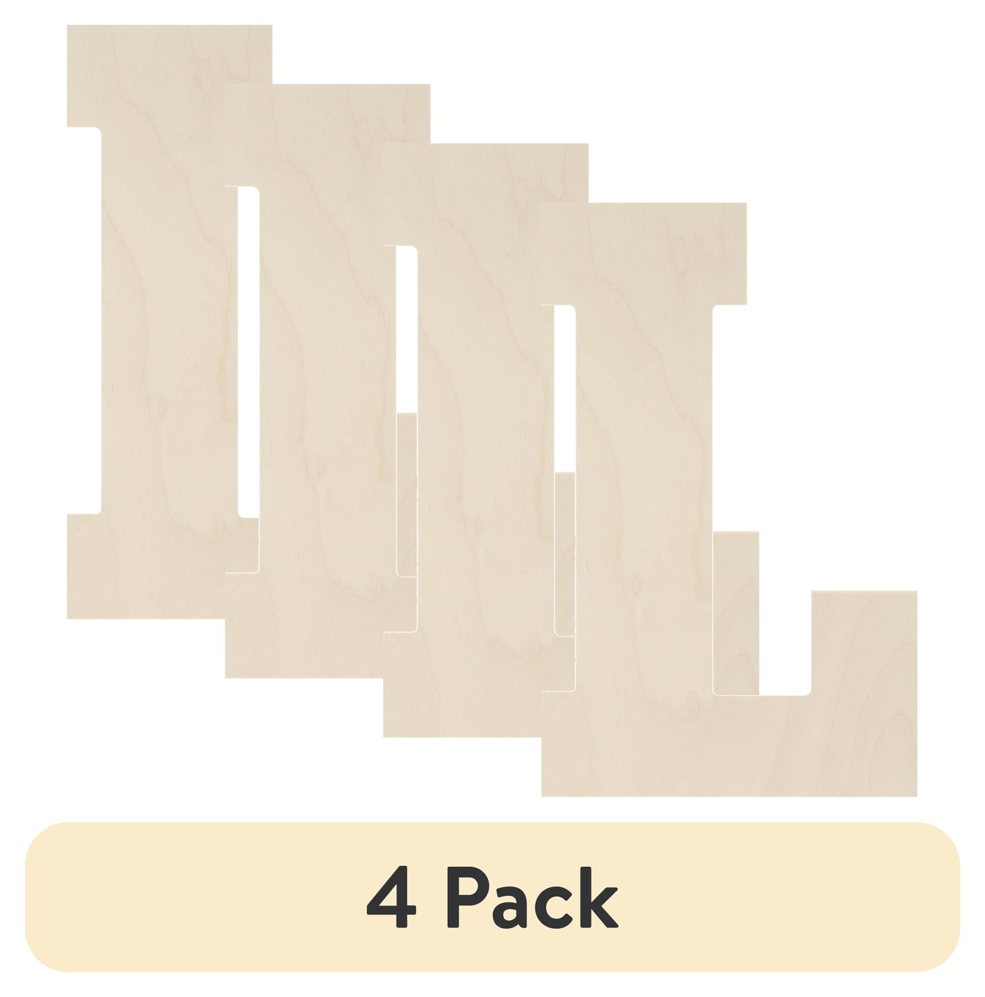 (4 pack) Baltic Birch Collegiate Font Letters & Numbers, 13.5 ...
