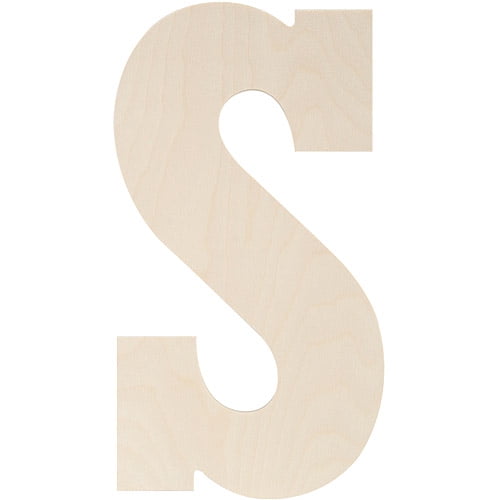 Baltic Birch Collegiate Font Letters & Numbers, 13.5" - Walmart.com