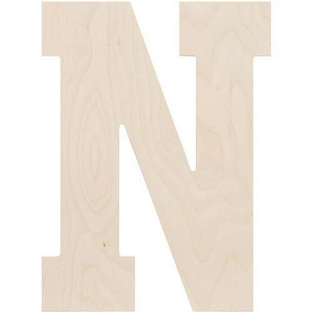 Baltic Birch Collegiate Font Letters & Numbers, 13.5" - Walmart.com