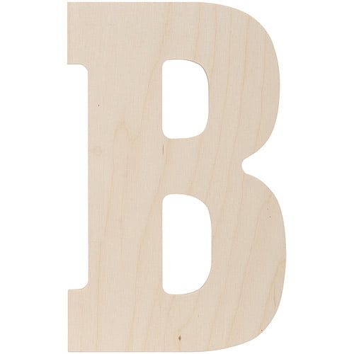 Baltic Birch Collegiate Font Letters & Numbers, 13.5" - Walmart.com
