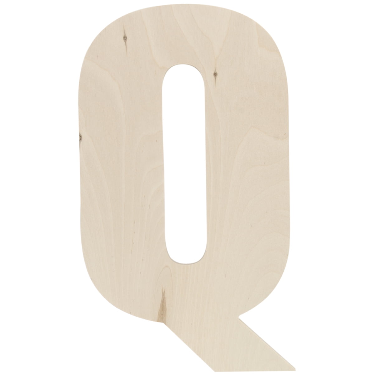 "Baltic Birch Collegiate Font Letters & Numbers 13""-Q" - Walmart.com