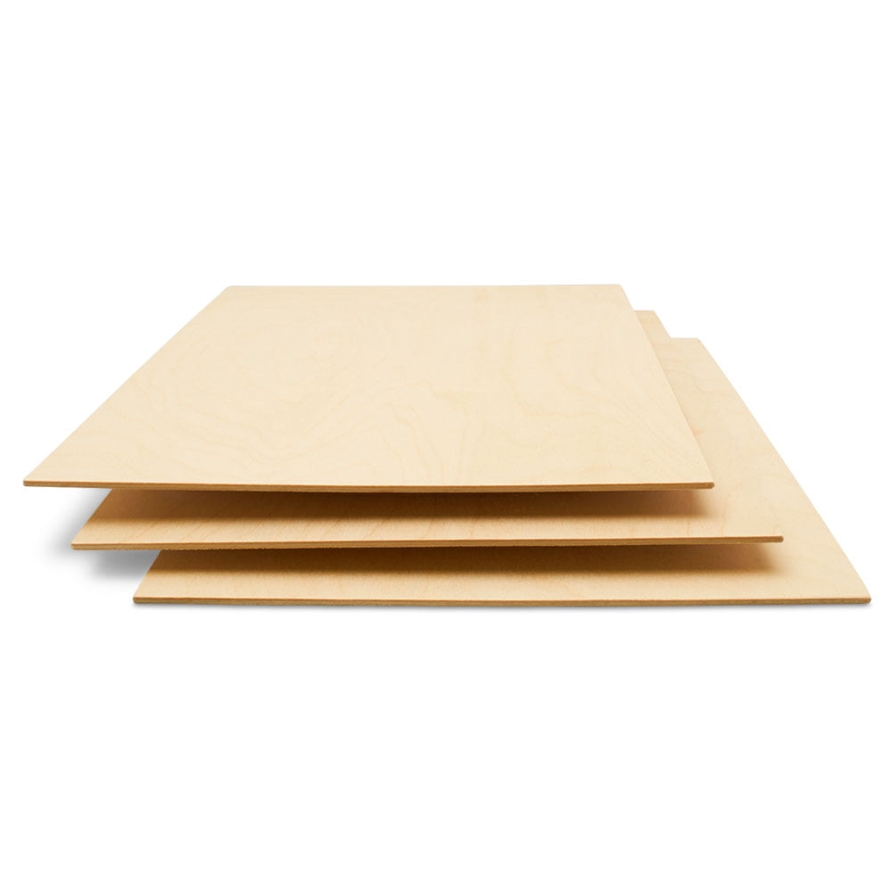 Baltic Birch Plywood, 12 x 20 x 1/8 Inch - 3 mm Craft Wood, Pack of 250 ...