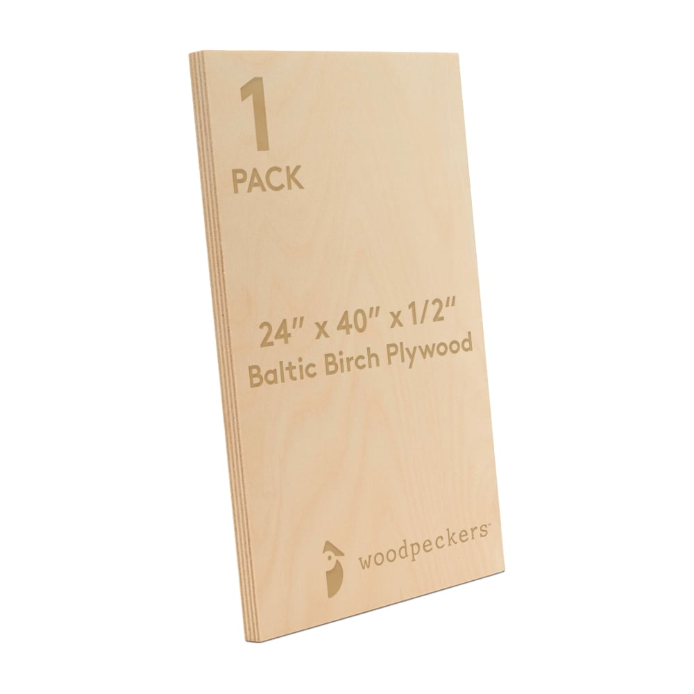 Baltic Birch Plywood 24 x 40 x 1/2 Inch - 12 mm Craft Wood, Pack of 1 B ...