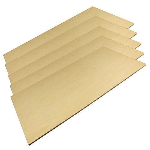 Baltic Birch Plywood | 6mm 1/4" Thick | 12x24 inches | BB/BB Grade ...