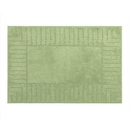 Modern Threads Non-Slip Bath Rug Set, Green 100% Cotton, 17" x 24" & 21 ...