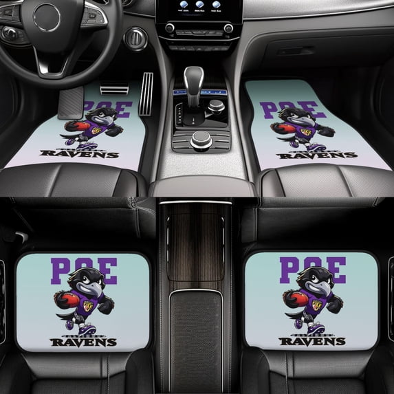 Baltimore America Football Team-Inspired Car Floor Mats 4-Piece Set ...