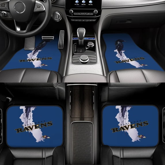 Baltimore America Football Team-Inspired Car Floor Mats 4-Piece Set ...