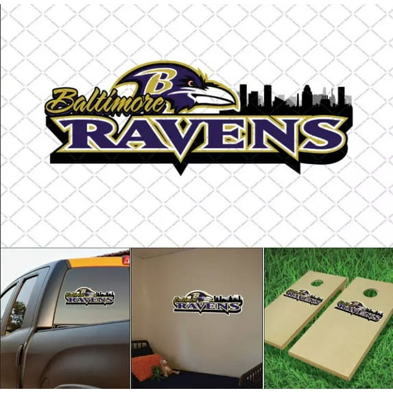 Baltimore Baltimore Football Team Sticker Decal Skyline Car Truck ...