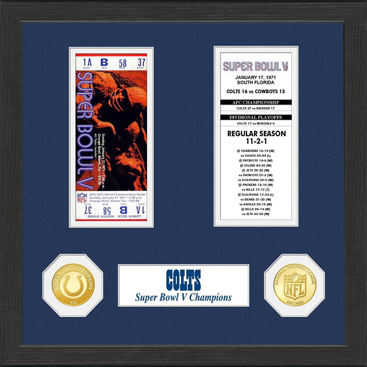 Baltimore Colts Super Bowl Championship Ticket Collection - Walmart.com