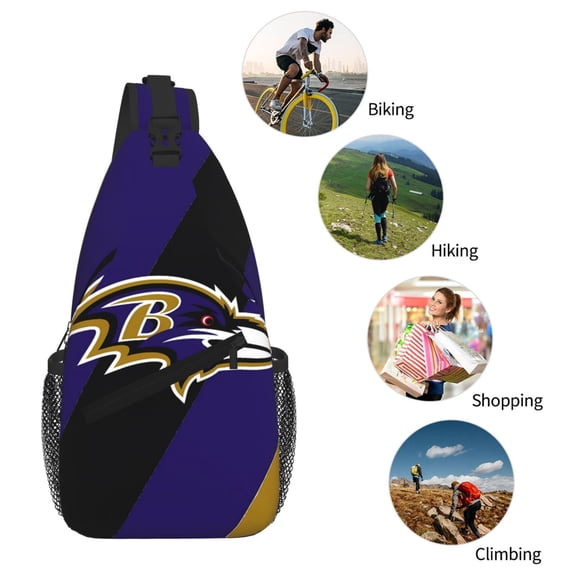 Baltimore Crossbody Chest Bag, Zipper Sports Crossbody Bag, American ...
