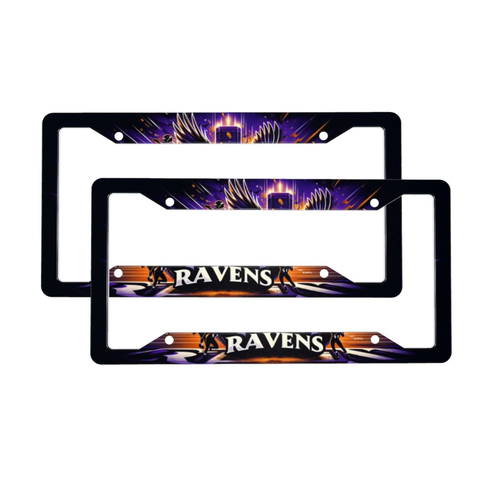 Seattle Custom 4-Hole Football License Plate Frame (Set of 2 ...