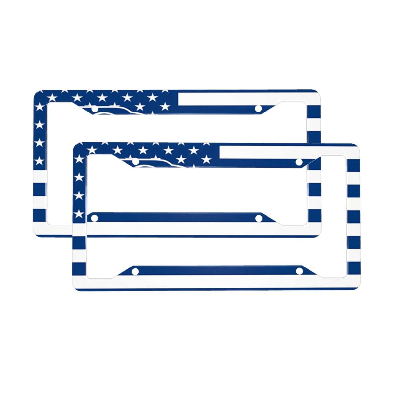 Seattle Custom 4-Hole Football License Plate Frame (Set of 2 ...