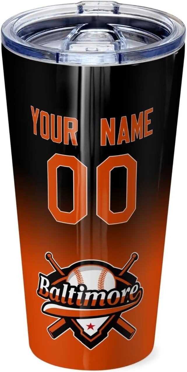 Baltimore Custom Personalized Stainless Steel Glass Tumbler,Baltimore ...