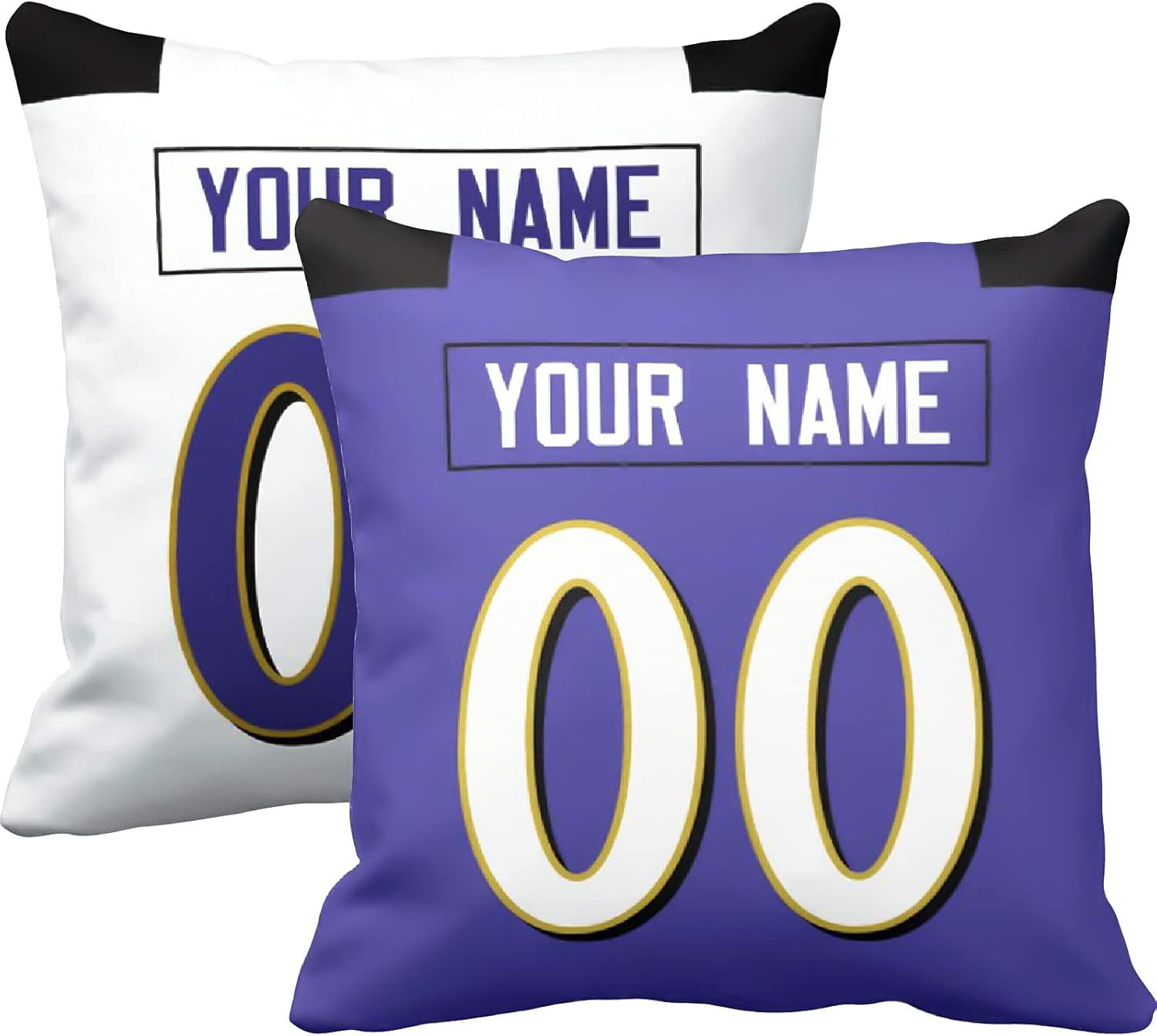Baltimore Customized Throw Pillow 2 Packs Select Any Name & Number ...
