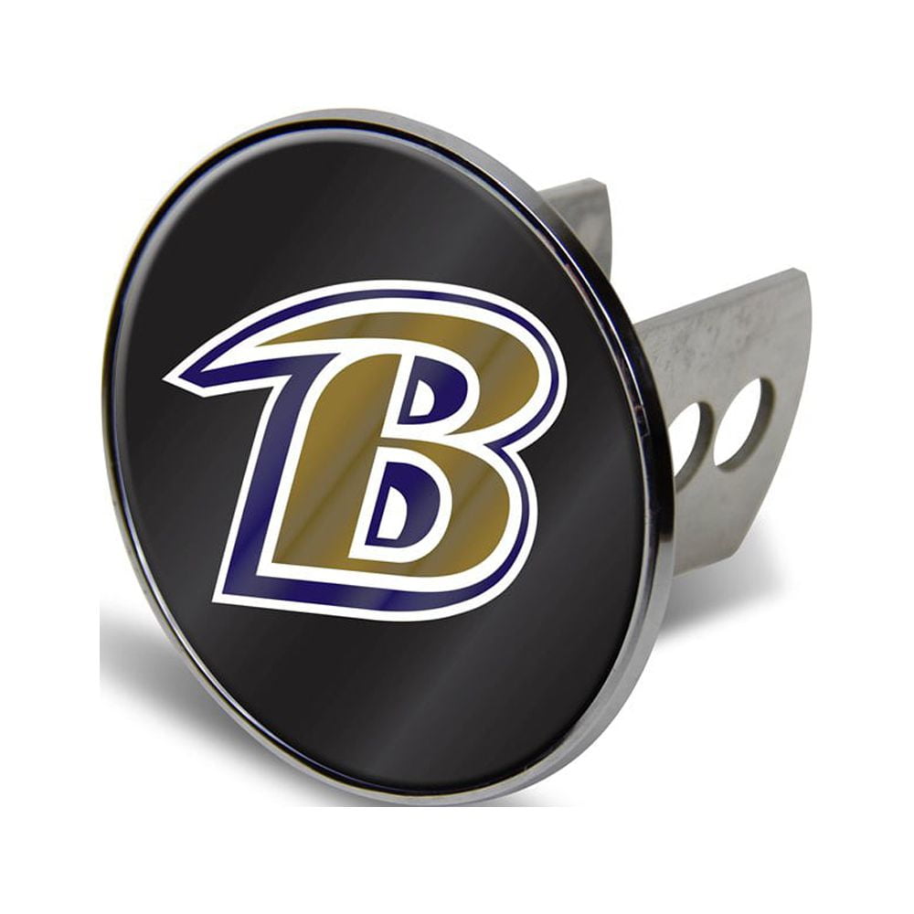 Baltimore-Football-Raven's Heavy Duty Chrome Trailer Hitch Cover with ...
