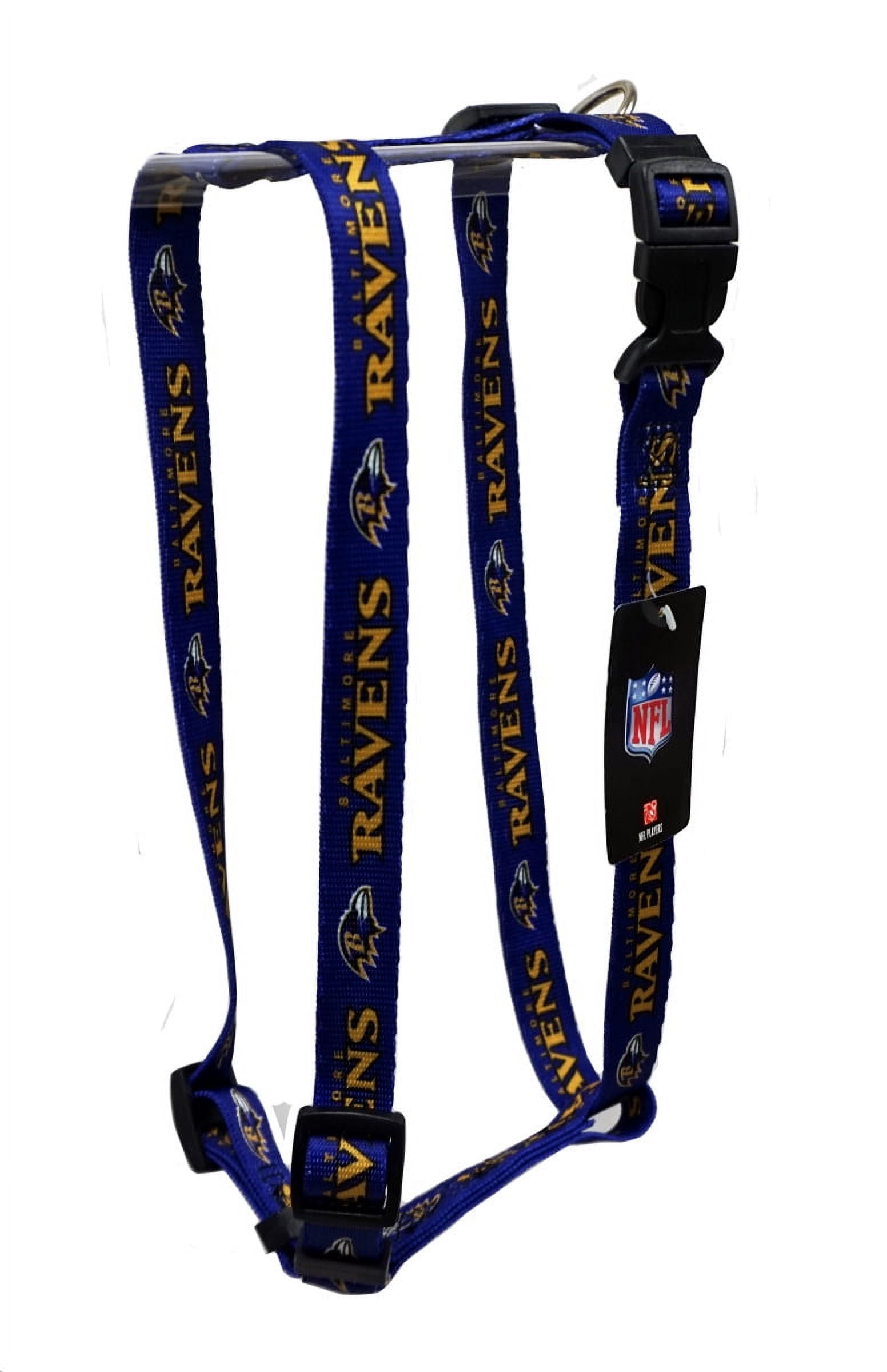 Baltimore Football Ravens Large 1 Inch wide Adjustable Dog Harness - 20 ...